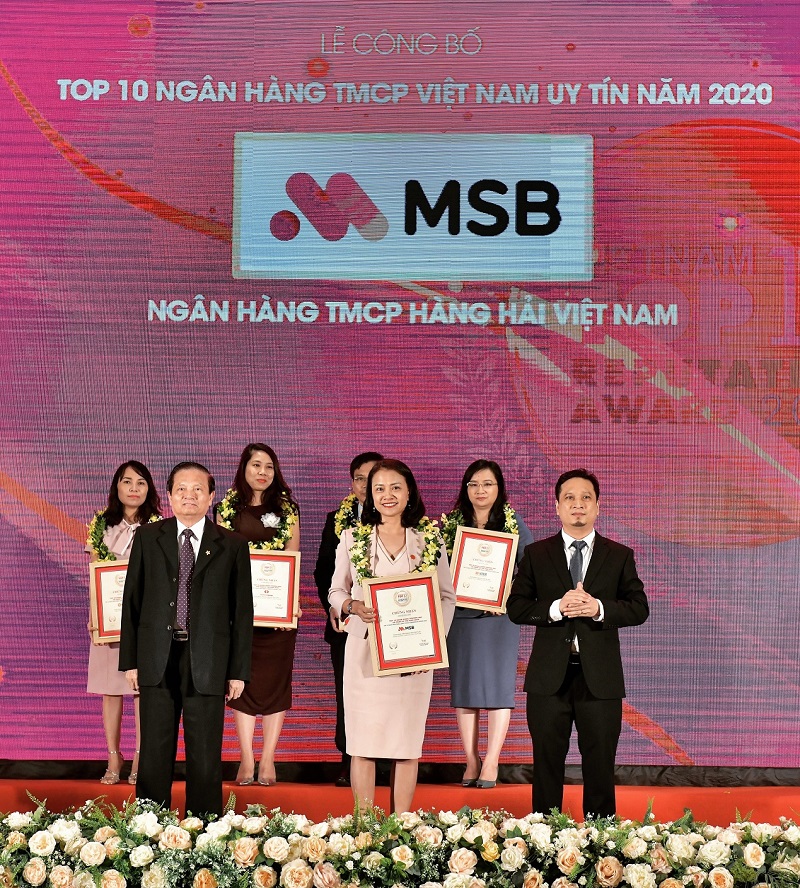 MSB Career - MSB vào top 10 ngân hàng TMCP tư nhân uy tín nhất Việt Nam